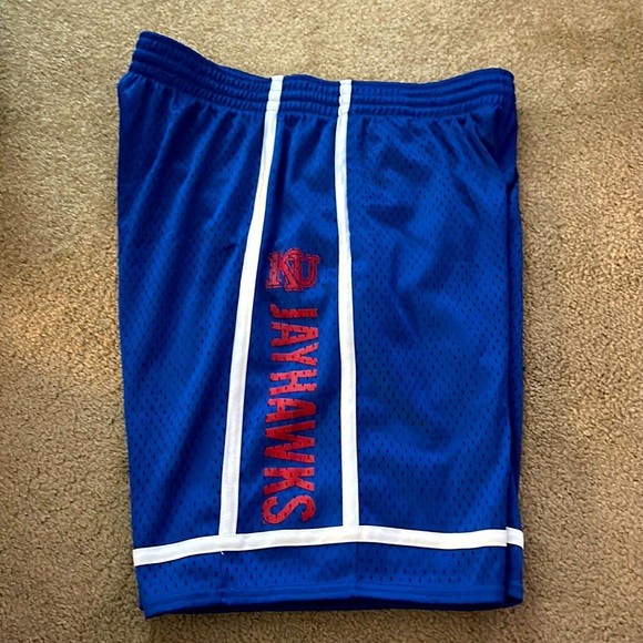 adidas | Shorts | Adidas Mens Blue Kansas University Jayhawks ...